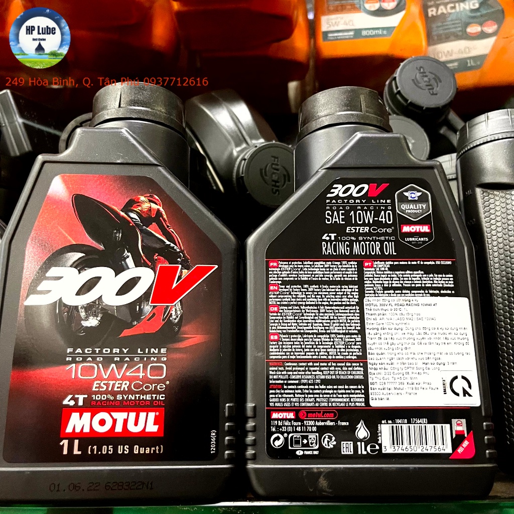 Nhớt Motul 300V 10w40 Cao Cấp Chính Hãng Cho Xe Số, Côn Tay, PKL Tem 1 Lớp | Shopee Việt Nam