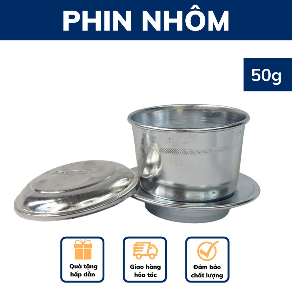 Phin nhôm pha cà phê 50g 25g phin pha cafe chuyên dụng cho quán đa dạng kích thước chất liệu dày ...
