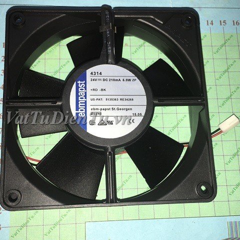 Ebmpapst 4314 Quạt tản nhiệt 24V 5W 120x120x32mm 2 dây | Shopee Việt Nam