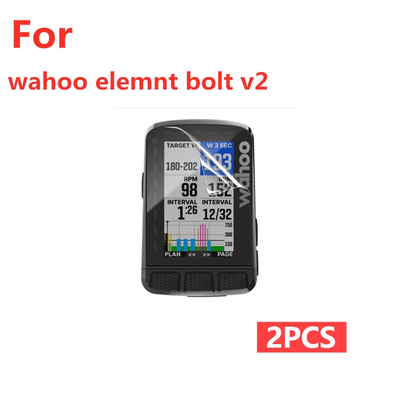 Phù Hợp Set 2 Phim pet Mềm Dán Màn Hình Chống Nổ Cho wahoo elemnt bolt ...