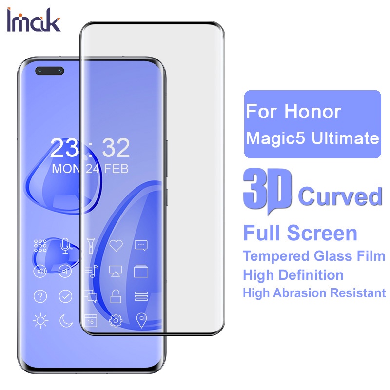 Kính Cường Lực Cong 3D Imak Bảo Vệ Toàn Màn Hình Cho Honor Magic 5 Pro 5G Honor Magic5 Ultimate ...