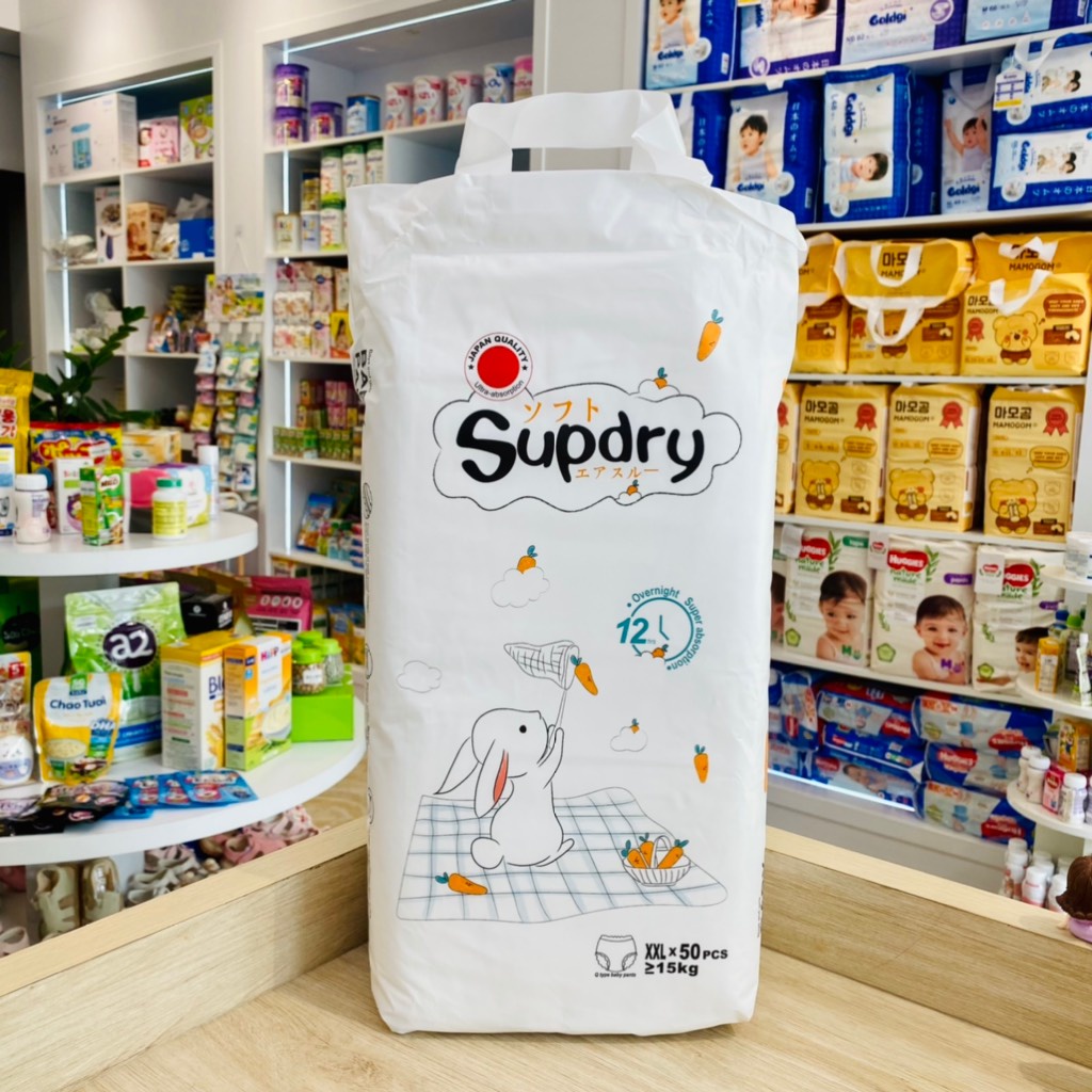 Bỉm dán Supdry trắng XXL | Shopee Việt Nam