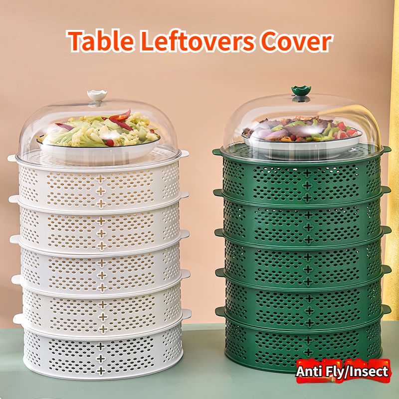 Openwork vegetable hood food cover with lid table leftovers cover multi ...
