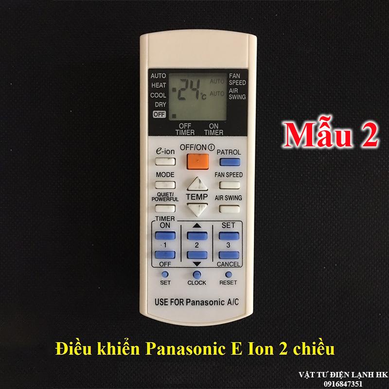 Remote máy lạnh Panasonic E-ion 2 chiều, điều khiển điều hòa Pana eion ...