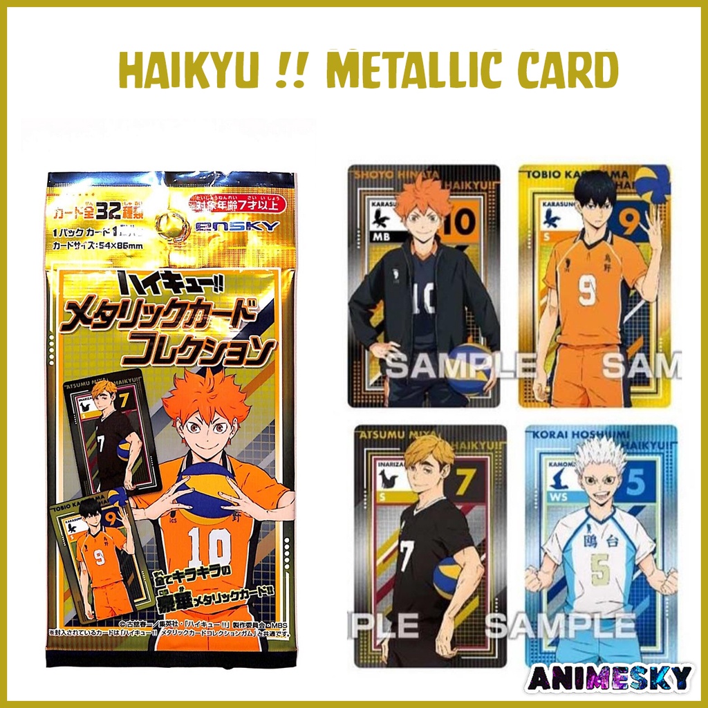 [Có sẵn] Pack thẻ nhân phẩm Haikyuu!! metal card gum pack 2 card chính ...