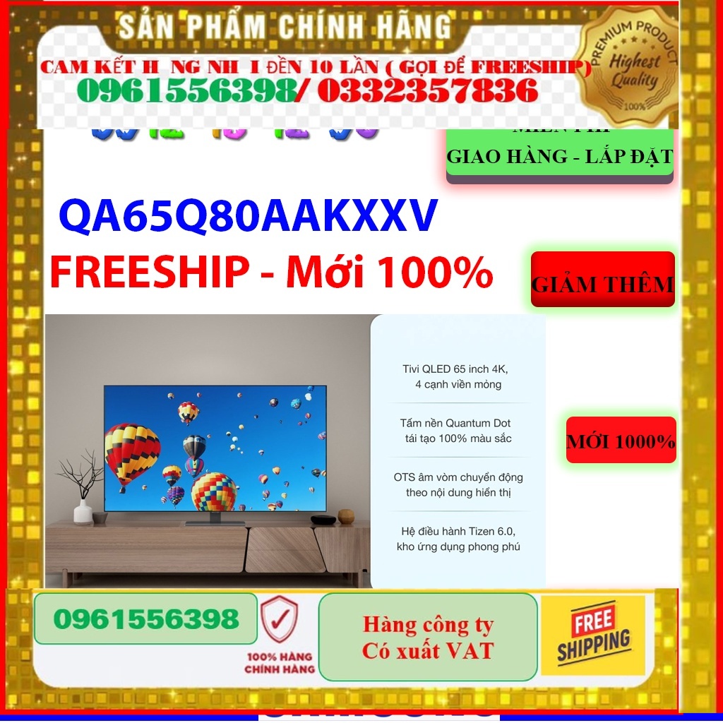 [HÀNG CHÍNH HÃNG] QA65Q80A _ Smart TIVI SAMSUNG 4K QLED Q80A 65 inch QA65Q80AAKXXV - SAMSUNG ...
