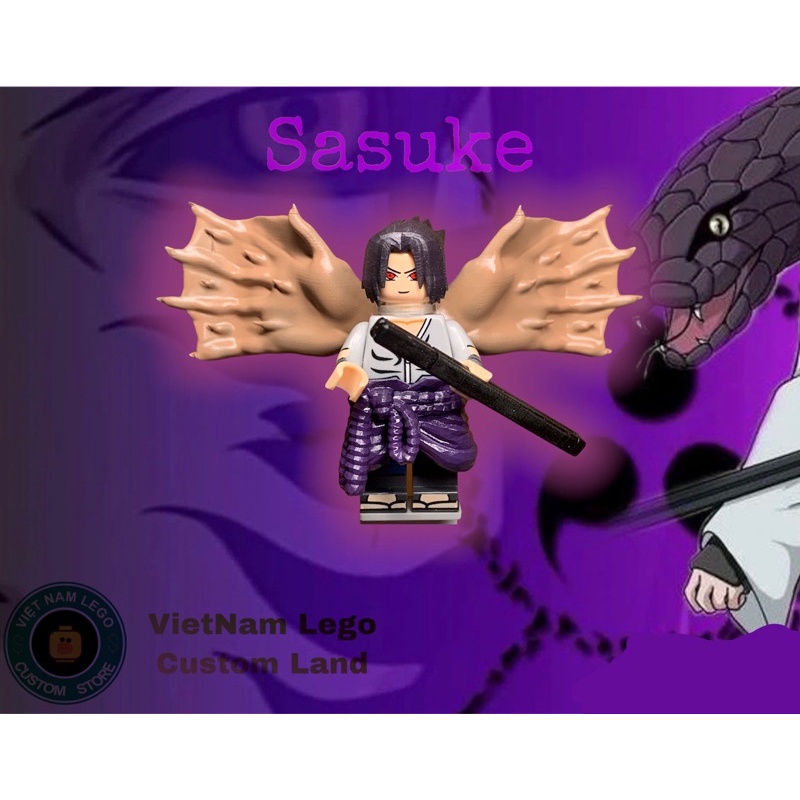 Custom minifigures: nhân vật Sasuke trạng thái nguyên ấn | Shopee Việt Nam