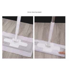 Static dust-removal paper mop household multi-function flat mop hand ...