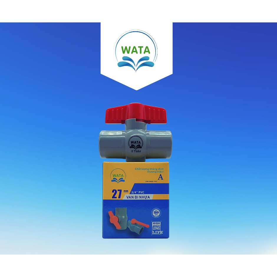 Van bi nhựa PVC tay đỏ phi 27mm - Ren trong | Shopee Việt Nam