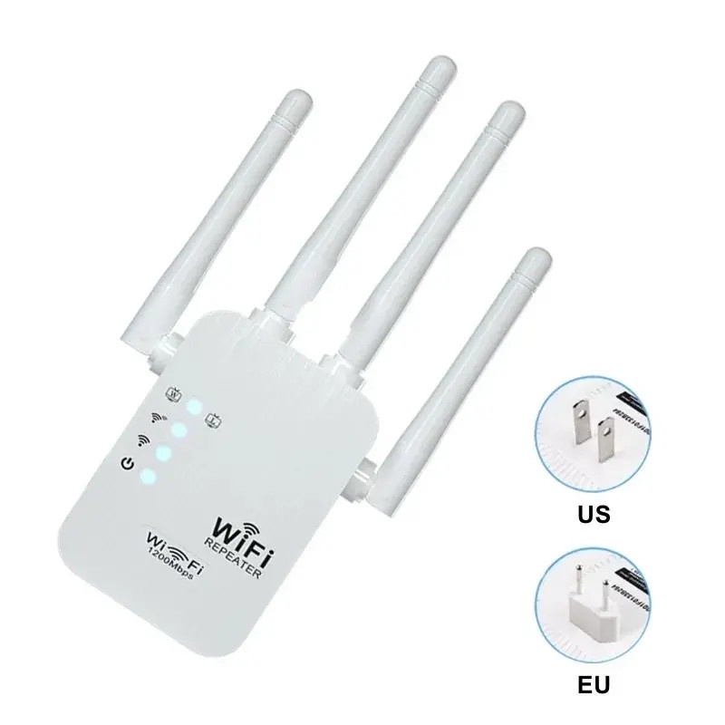 Bộ kích sóng wifi 4 râu tốc độ 1200MBPS 300MBPS phát xuyên tường kết ...