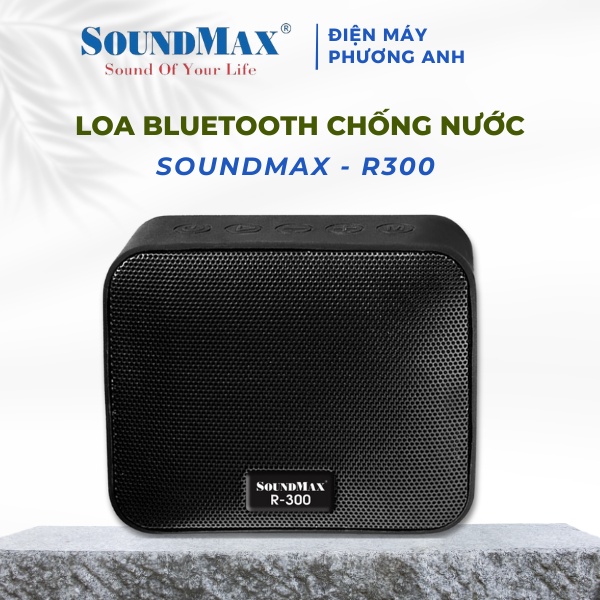 Loa bluetooth 5.0 soundmax R-200 R-300 nhỏ gọn, pin lâu, chống nước ...