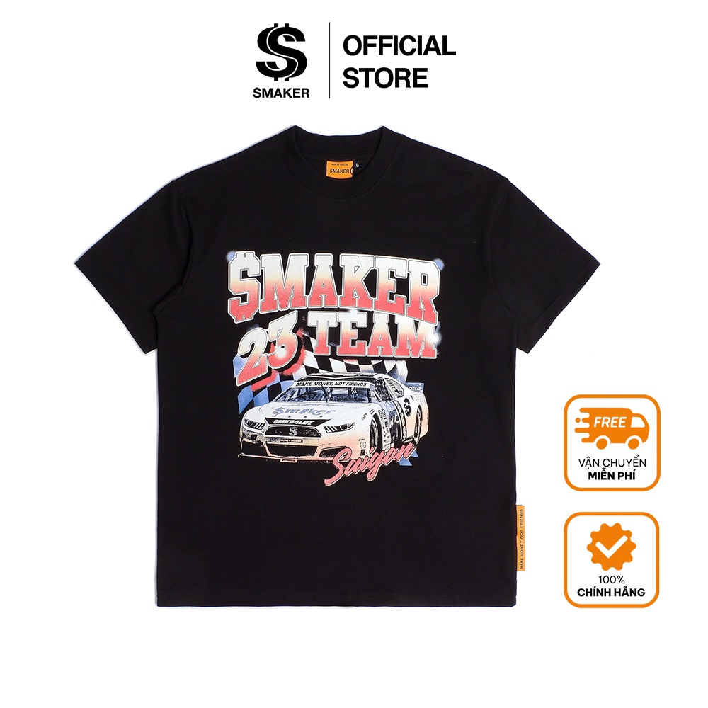 [SMAKER] Áo thun hình xe ô tô 100% cotton - NASCAR TEE IN BLACK ...