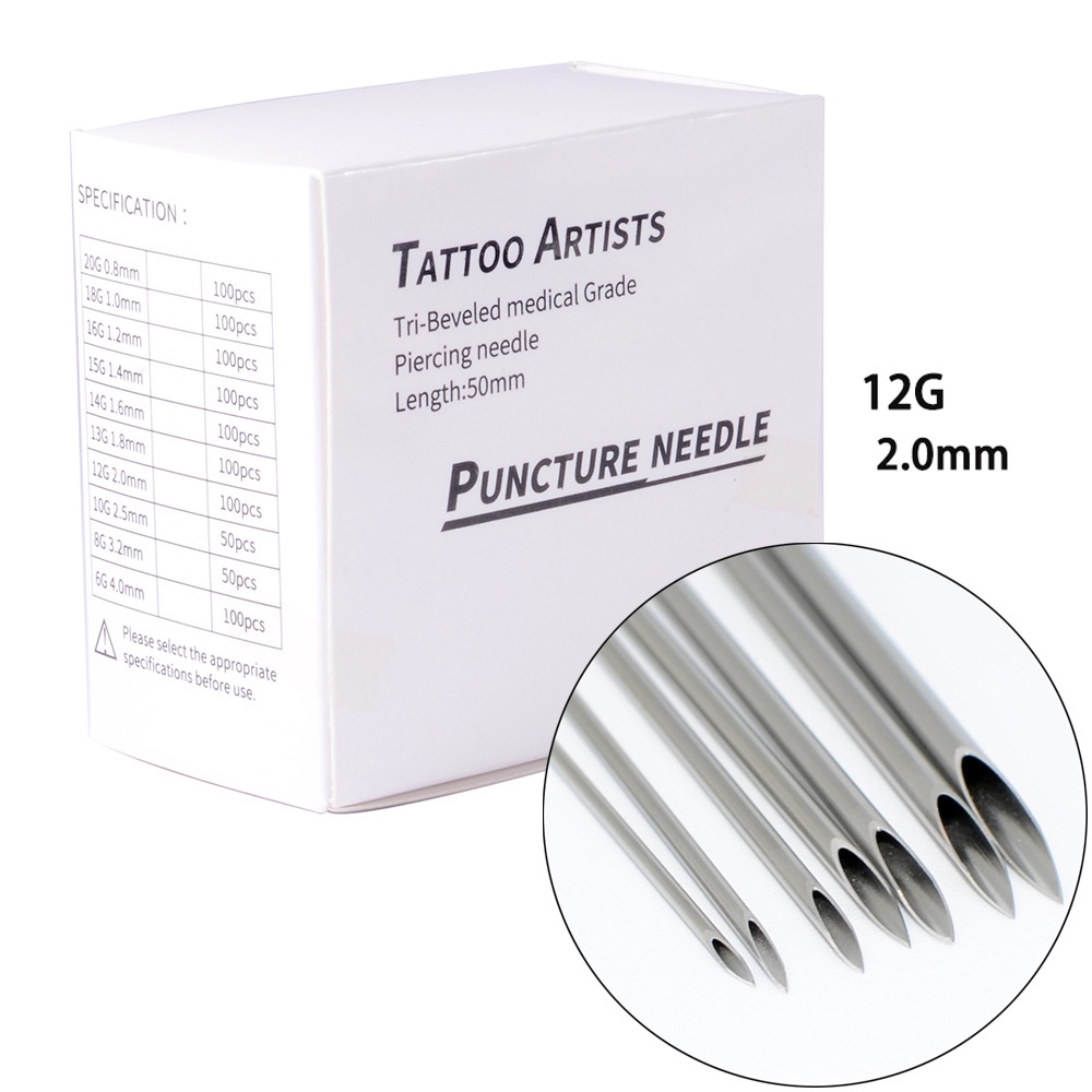 Set 100 Kim Xăm Dùng Một Lần 12g / 14g / 16g / 18g / 20g | Shopee Việt Nam