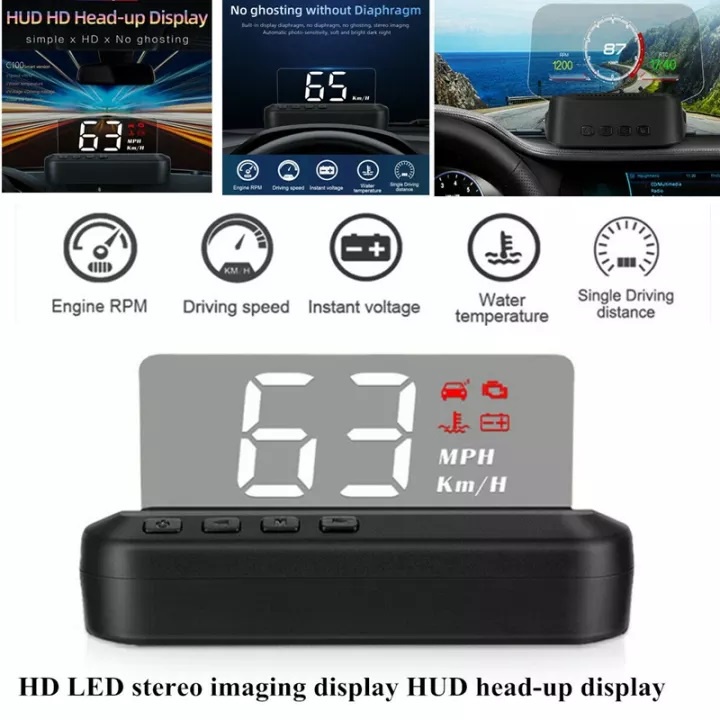 BỘ HUD Ô TÔ M21 M8 M7 HUB HIỂN THỊ TỐC ĐỘ LÊN TRÊN KÍNH LÁI | Shopee Việt Nam