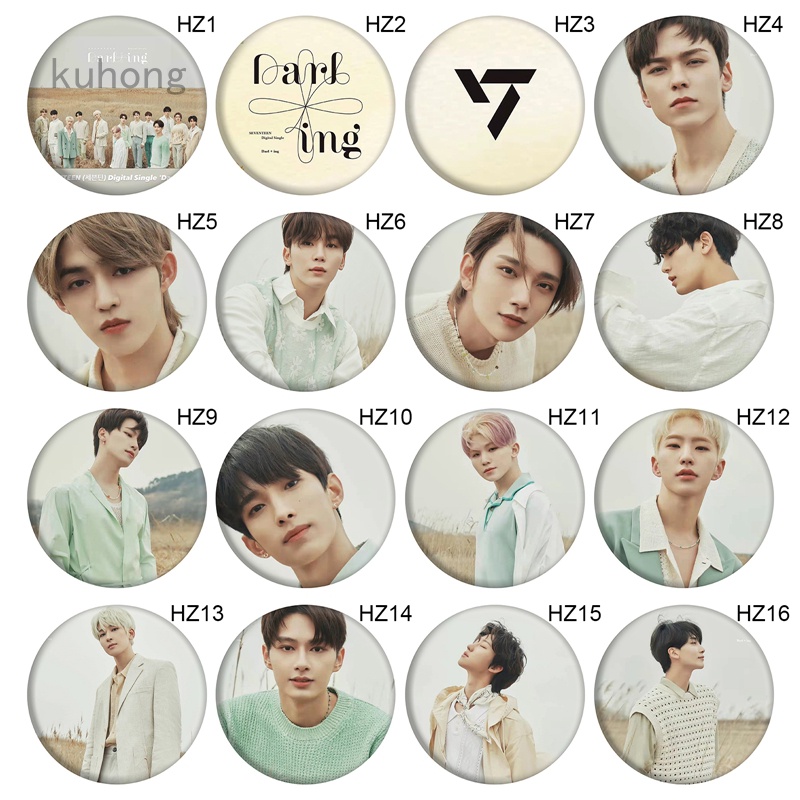 Huy Hiệu Cài Áo Hình kpop seventeen S.Cups jeonghan joshua jun Shi ...