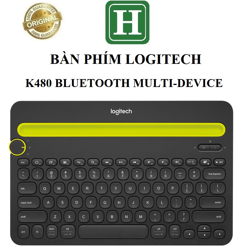 Bàn phím không dây bluetooth Logitech K480 - Kết nối 3 thiết bị, Mac/ PC/ Laptop/Tablet | Shopee ...