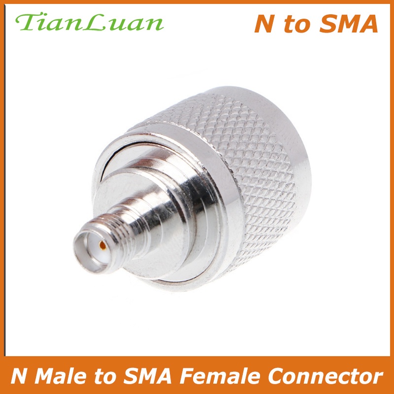 N Nam Sang SMA Nữ RF Coax Kết Nối Bộ Chuyển Đổi Thẳng Cho Ăng Ten Phát Sóng Đài Phát Thanh ...