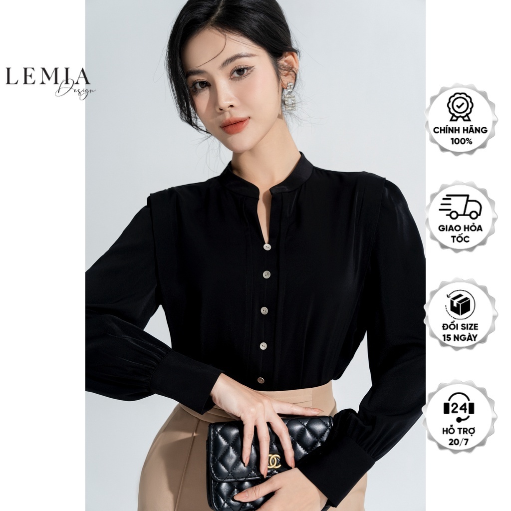 Áo Sơ Mi Dáng Công Sở Thanh Lịch Cổ Tàu Thời Trang By LEMIA Design ...
