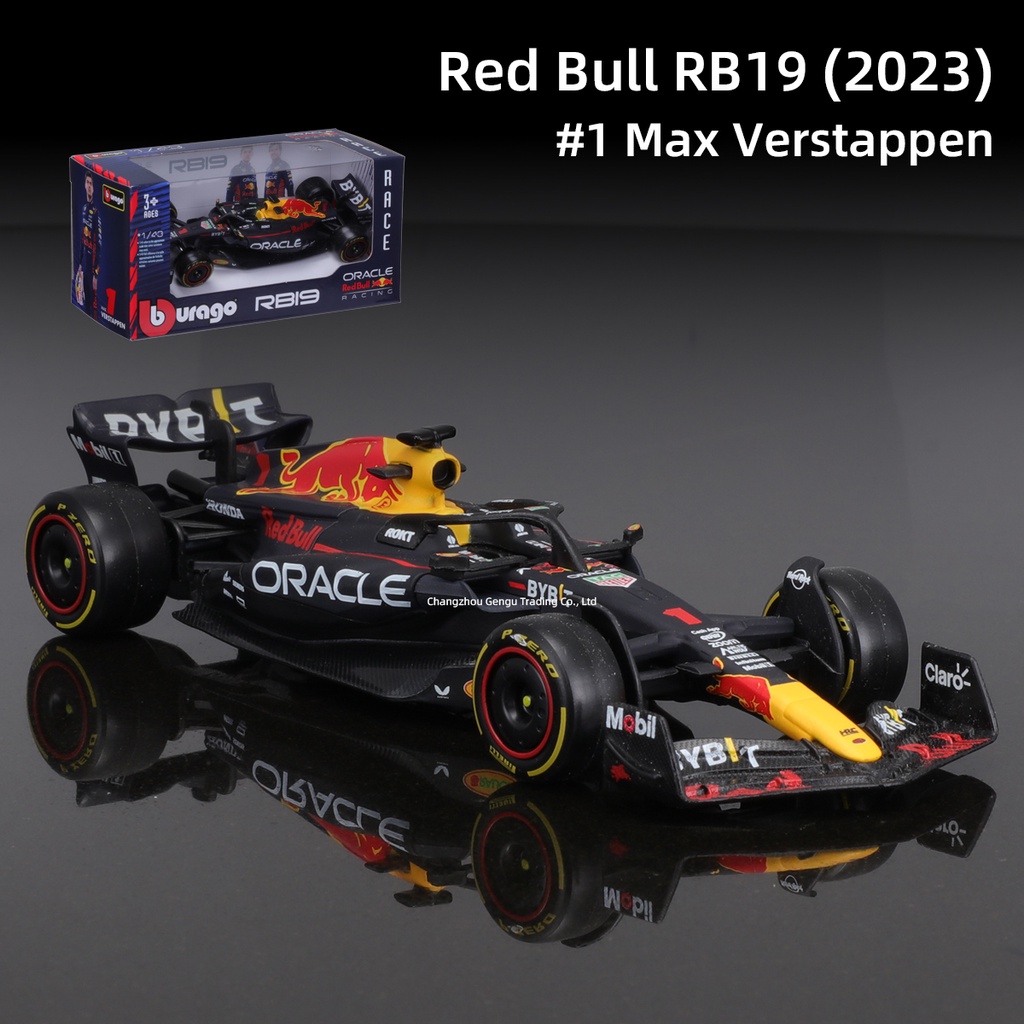 Bburago 1: 43 2023 RB19 #1 #11 Red Bull Miami F1 Racing Formula Car Mô ...