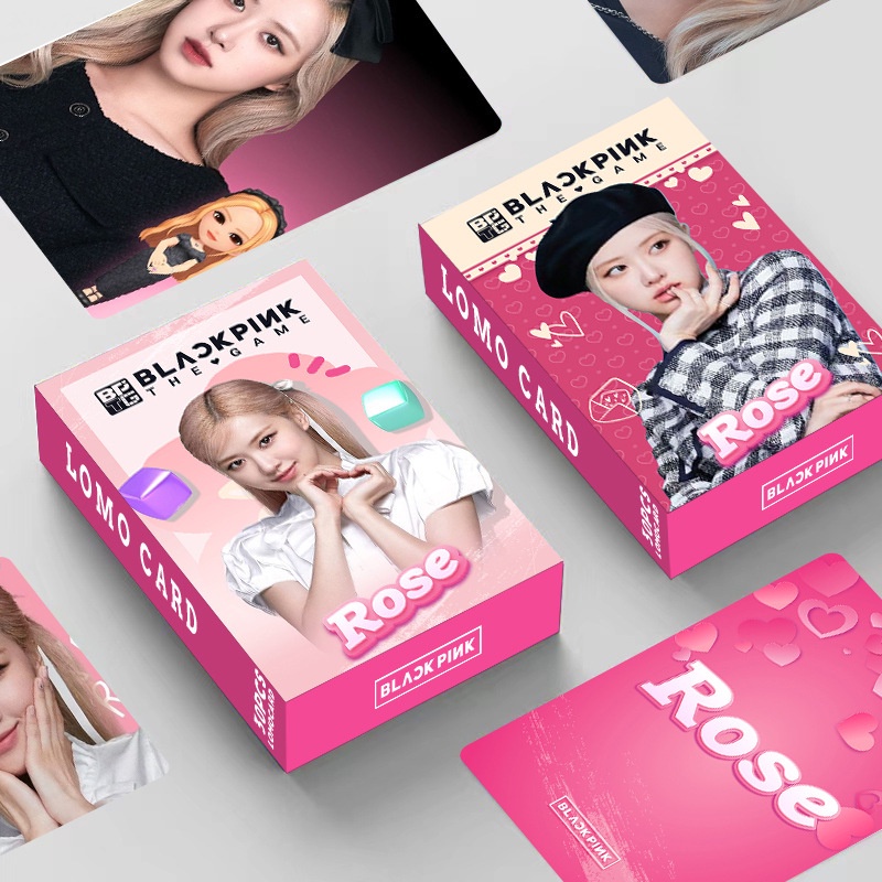 Blackpink Rose Album Lomo Card Jennie Lisa Jisoo Double-sided Color ...