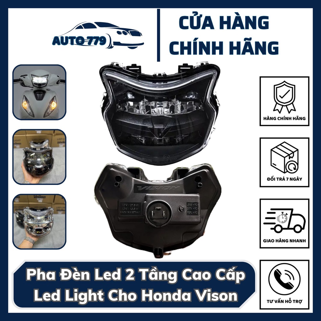 Pha Đèn Led 2 Tầng Led Light Loại Xịn Cho vison 2014-2023 Hàng Loại 1 ...
