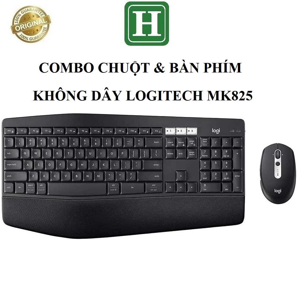 Combo chuột và bàn phím không dây Logitech MK825 Performance, hành zin chính hãng bảo hành 6 ...