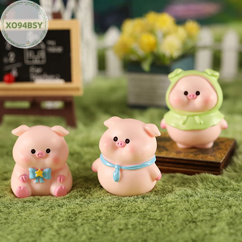 Xo94bsy Mô Hình Chú Heo mini Dễ Thương Trang Trí Tiểu Cảnh Sân Vườn ...