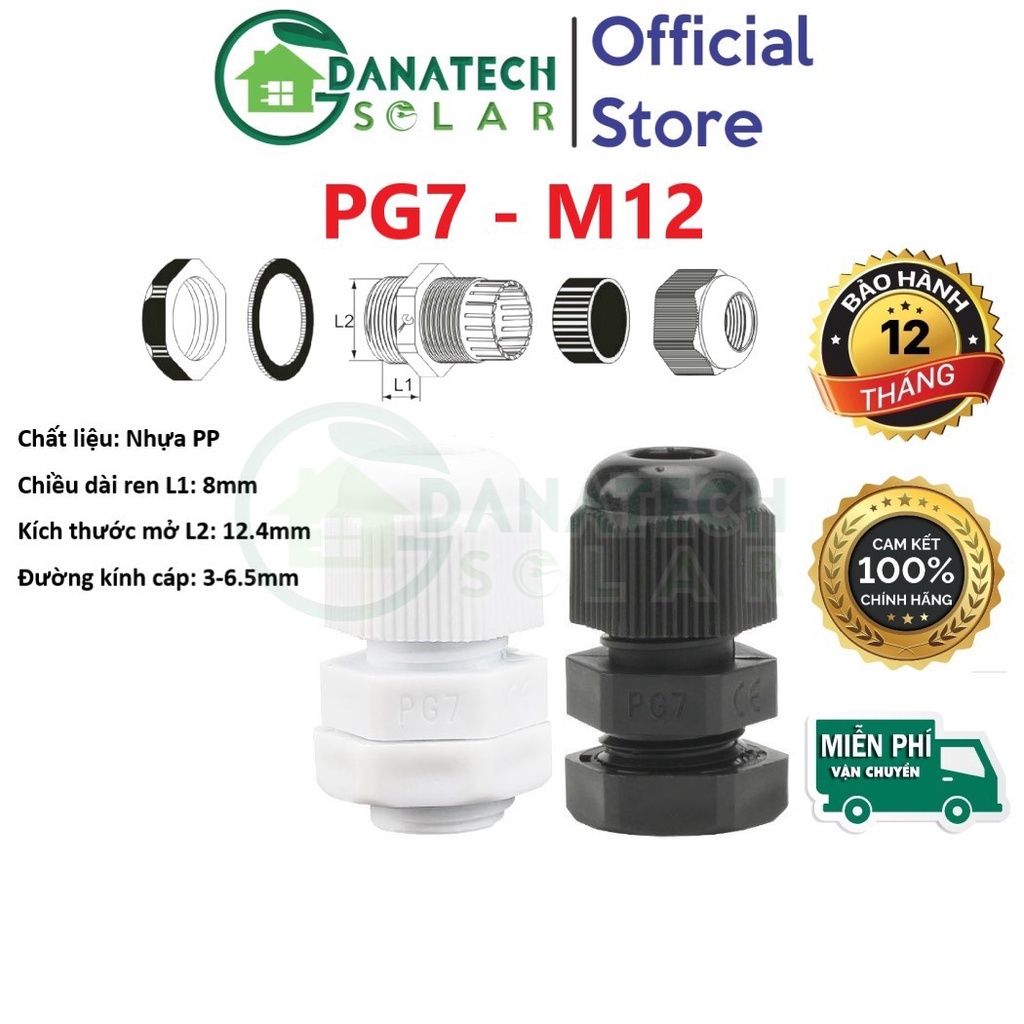 Ốc siết cáp nhựa PG7 PG9 PG11 PG13.5 PG16 PG19 PG21 PG25 PG29 | trắng ...