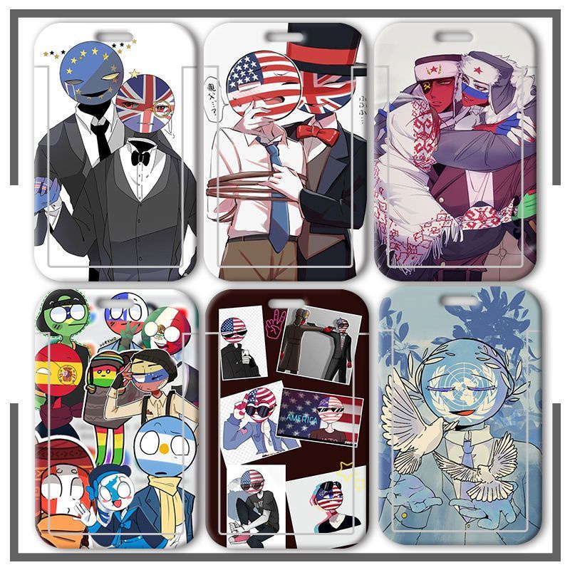 《Countryhumans》Thẻ xe buýt/Thẻ sinh viên/Thẻ truy cập/Thẻ làm việc/Dây ...