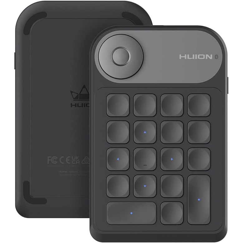 HUION K20 Keydial Mini Bluetooth Programmable Keypad with Dial 5 Keys ...