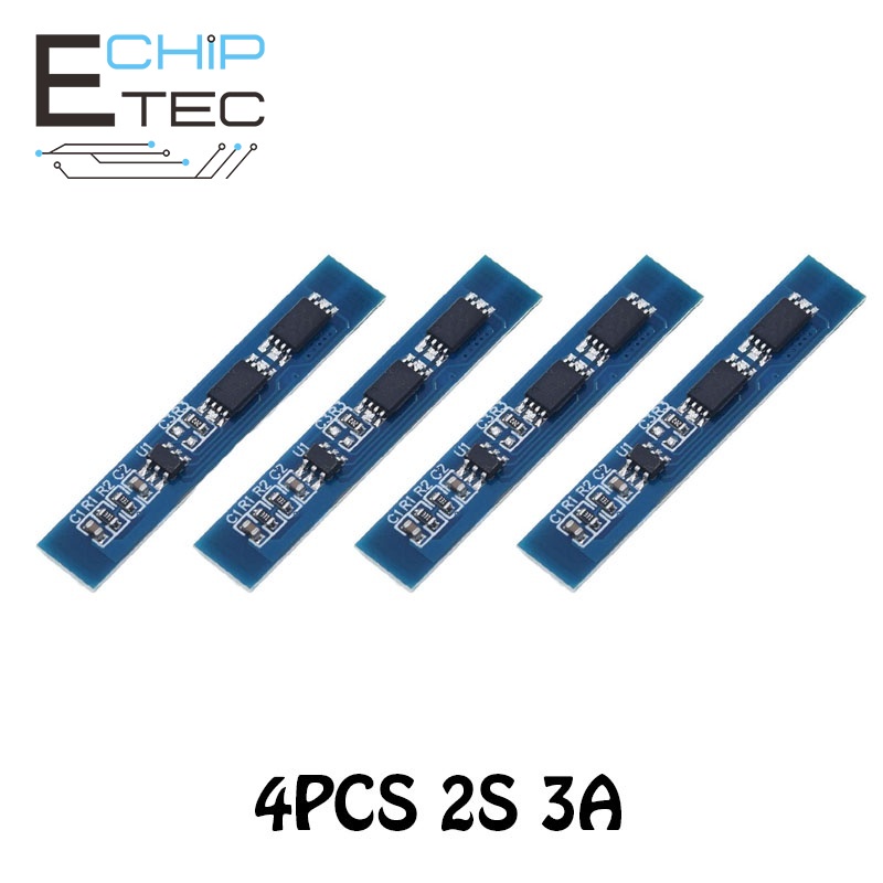 4 Pin Lithium ion Lithium 2S 3A 7.4v 8.4V 18650 Bảng bảo vệ bộ sạc bms ...