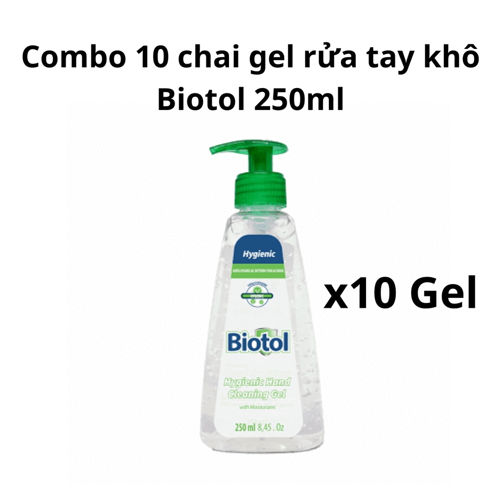 Combo 10 Gel rửa tay khô Biotol 250ML - Biotol Hygienic Hand Cleaning ...