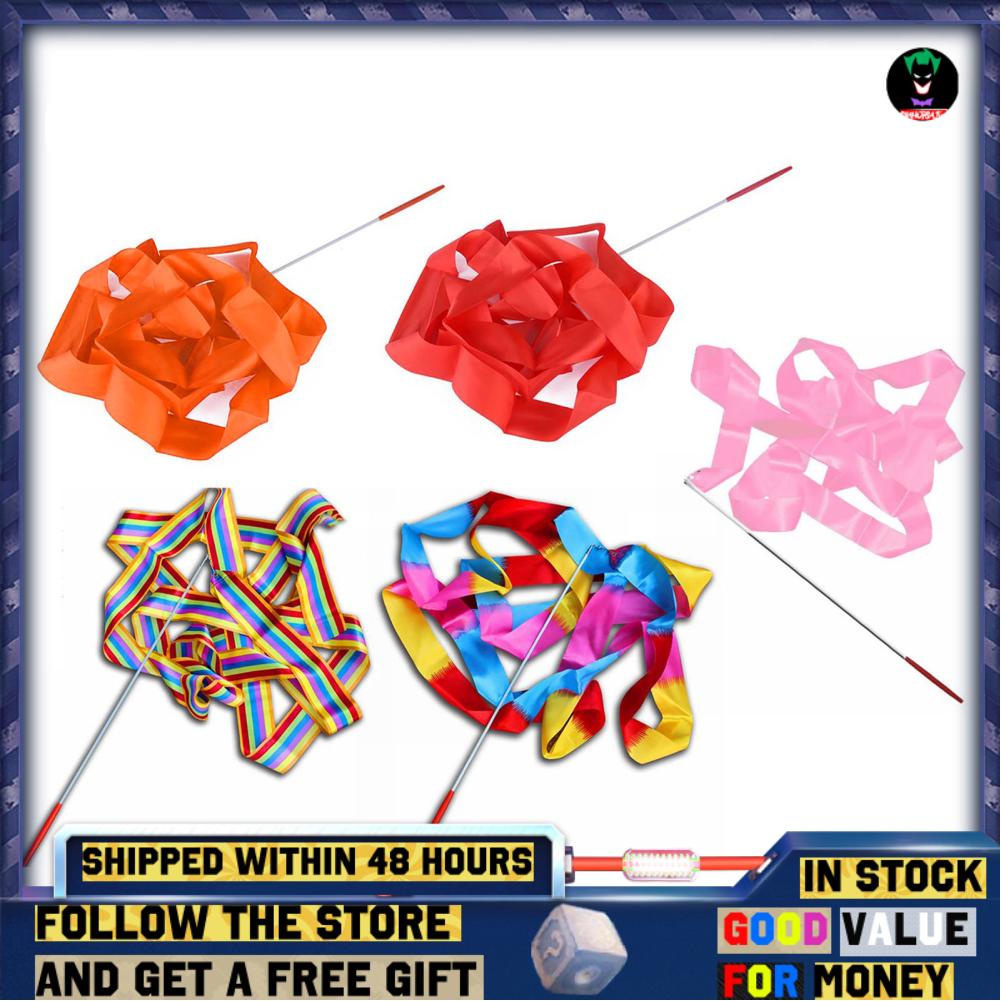 Sinhopsa Gymnastics Streamers Good Toughness Dance Ribbons 4m for ...