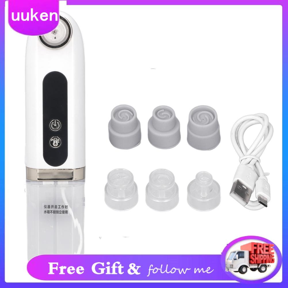 Uukendh White Heads Vacuum Pore Cleaner 6 Suction Rechargeable Heating ...