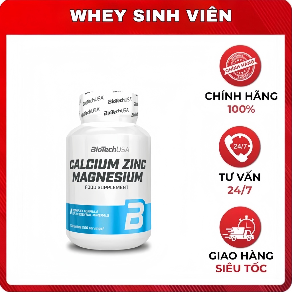[Chính hãng] Viên Uống Bổ Sung Canxi Magie Kẽm CALCIUM ZINC MAGNESIUM ...