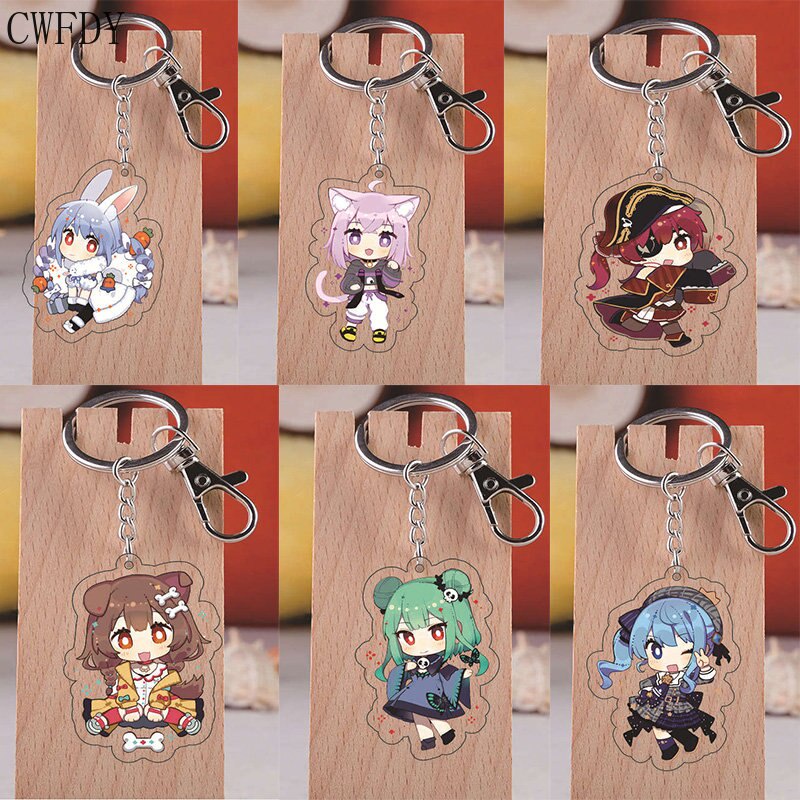 Móc khoá Kawaii Hololive Vtuber Keychain Usada Pekora Fubuki Okayu ...