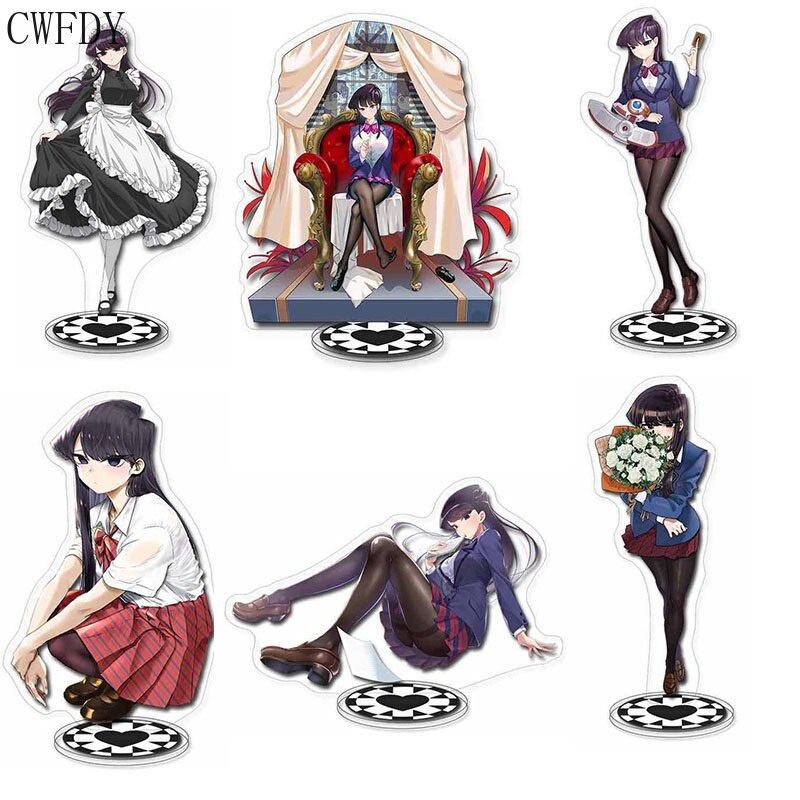Mô hình Standee Anime Komi Can‘t Communicate Arcylic Stand Model Plate ...