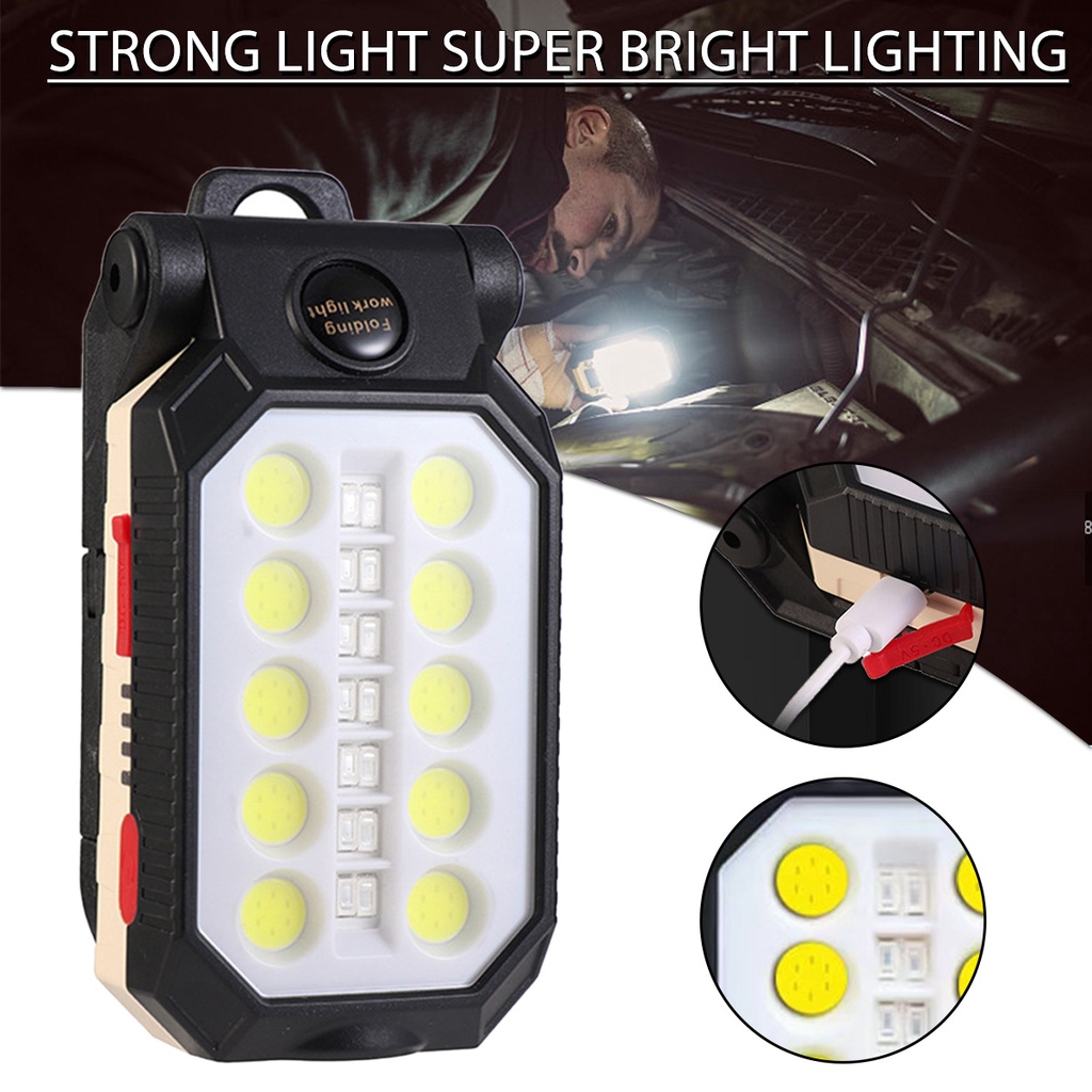 New Rechargeable LED Work Light Car Garage Mechanic Flashlight Flood ...