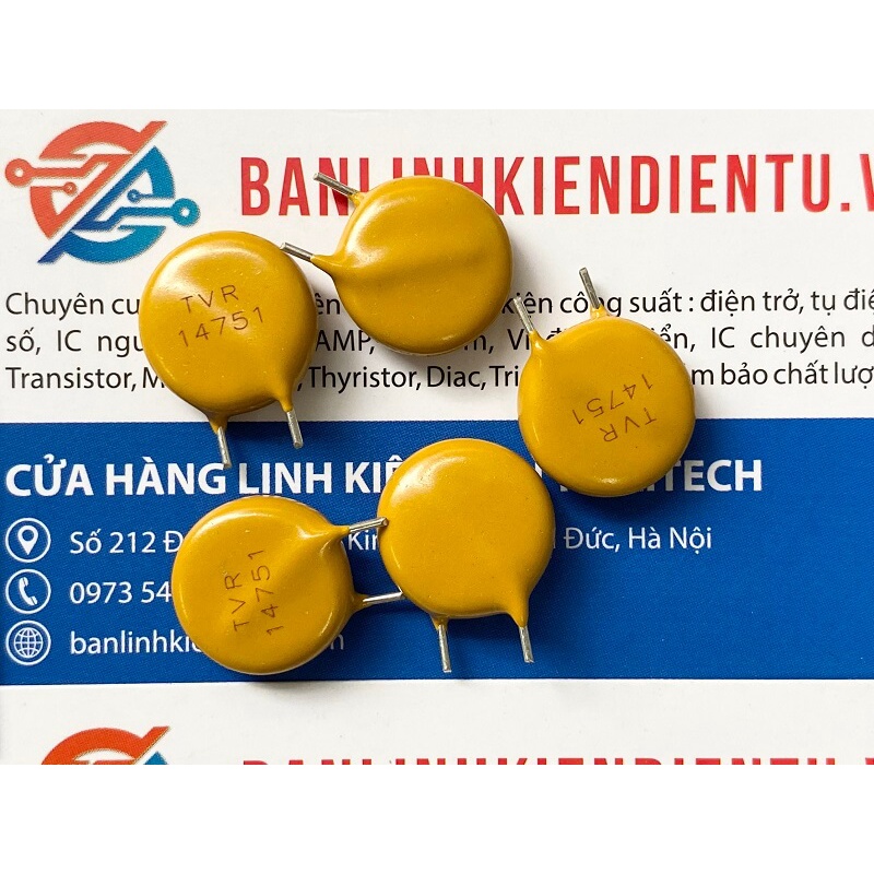 [Combo 10 chiếc] Tụ chống sét Varistor TVR14751 14D751K 750V 14mm ...