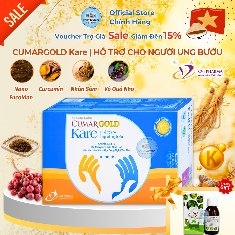 [Xuất Kèm VAT + Voucher 15%] Viên Uống Cumargold Kare CVI Pharma - Hộp ...