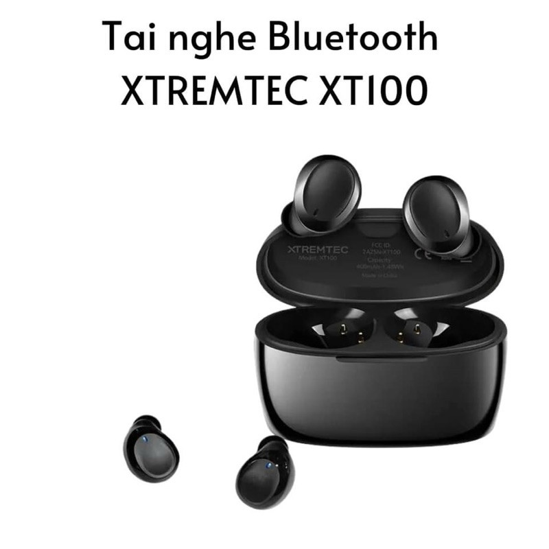 Tai nghe không dây XTREMTEC XT100 True Wireless, Bluetooth 5.0, pin 30 tiếng, bass khỏe | Shopee ...