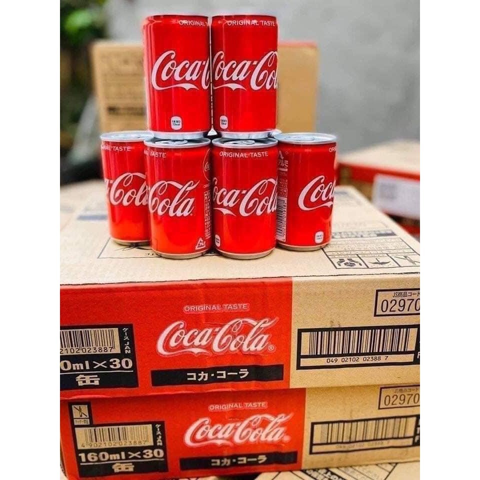 Thùng 30 lon nước ngọt có ga coca mini Nhật Bản 160ml phỐ thẢo mỘc ( chihoang2709) | Shopee Việt Nam