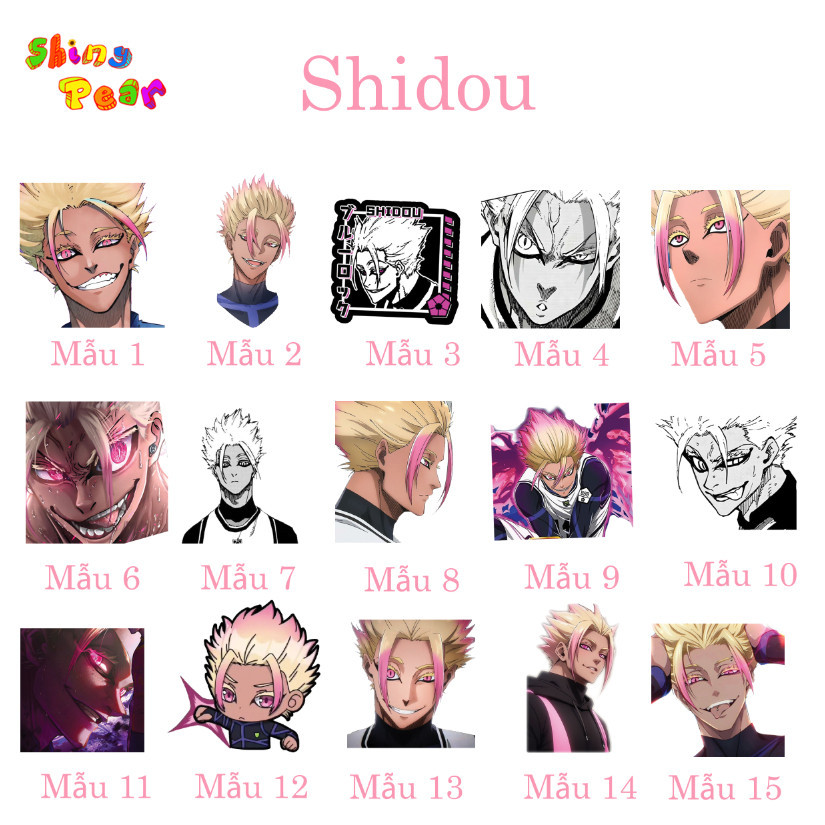 [Blue Lock] - Móc chìa khóa/Móc khóa mica Sticker Ryusei Shido - Shidou ...