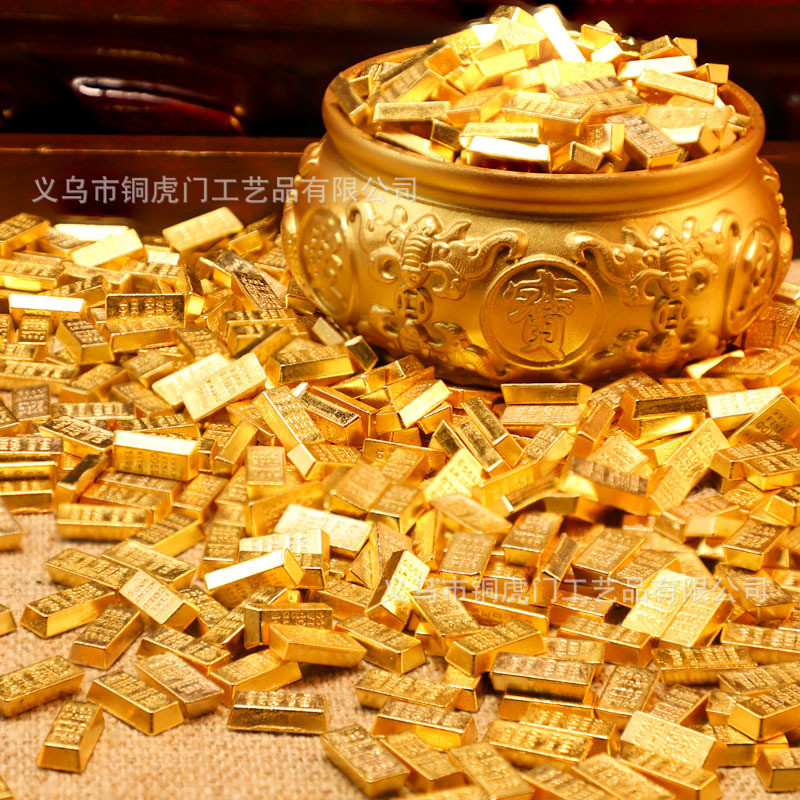Mẫu mới năm 2025 Mô phỏng Thanh vàng Mini 1cm Nhỏ 1cm Con lắc nhỏ Cát ...