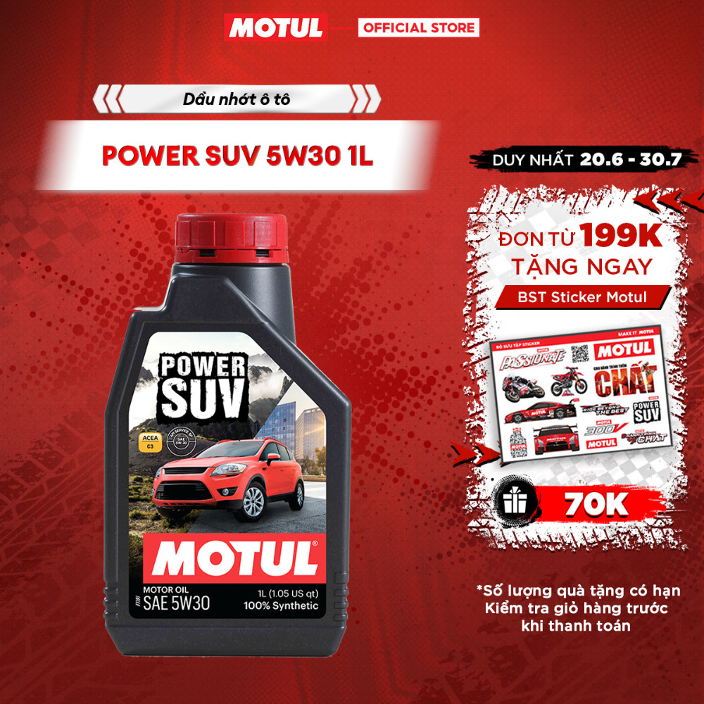 Dầu nhớt xe ô tô MOTUL POWER SUV 5W30 1L | Shopee Việt Nam