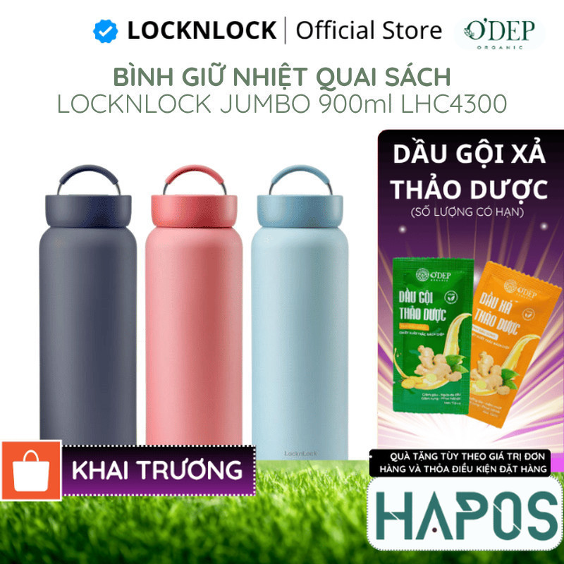 Bình giữ nhiệt LocknLock Jumbo Tumbler 900ml LHC4300, Hàng chính hãng ...