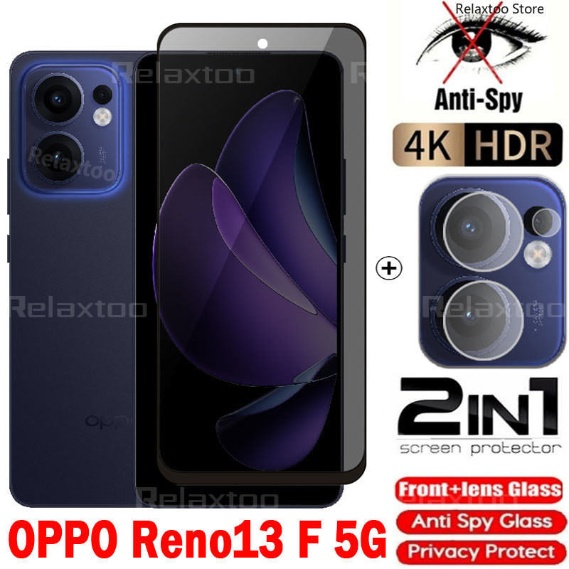 OPPO Reno13 F 5G 2IN1 Màn Hình Riêng Tư Bảo Vệ Kính Phim Cho OPPO ...