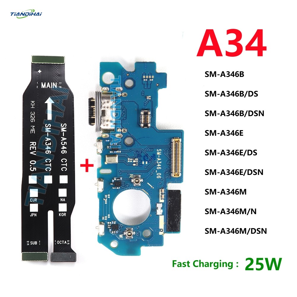 Dành Cho Samsung Galaxy A34 5G A346 A346B A346E Bảng Sạc USB Cáp Chính ...