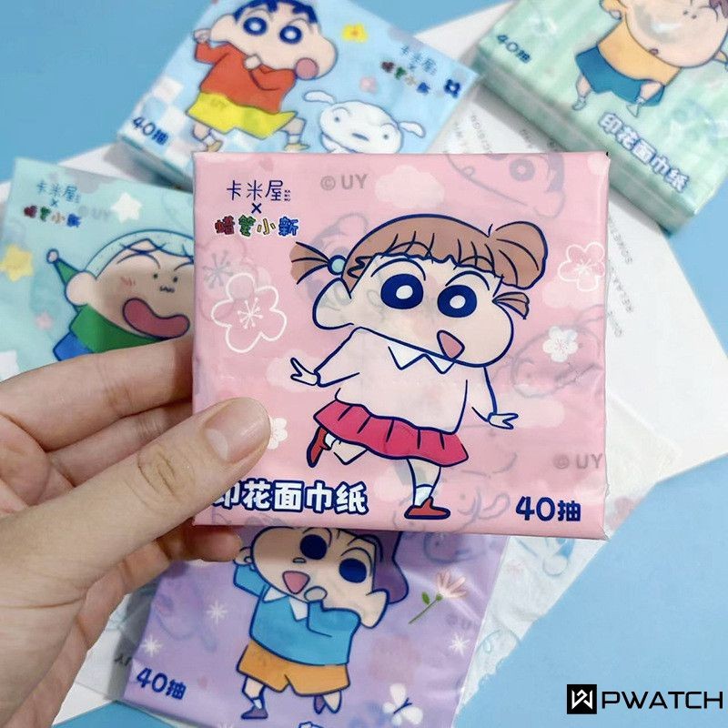 4packs Crayon Shin-chan Tissue Paper Household Commercial 30 Sheets ...