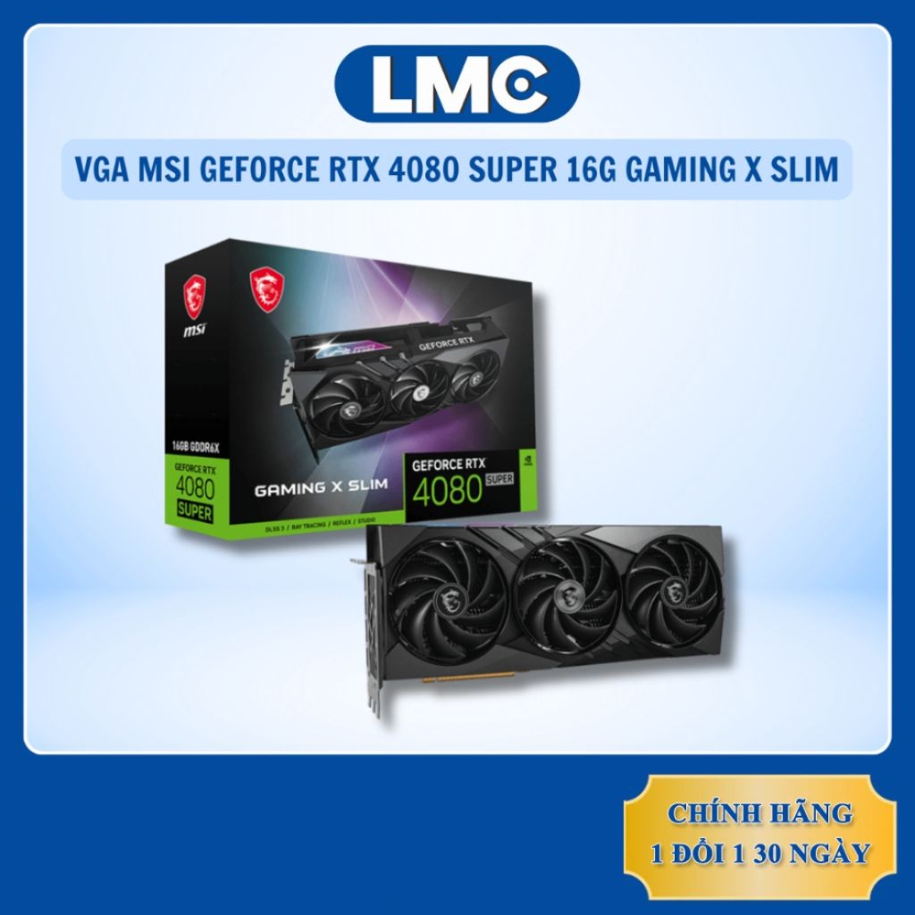 VGA MSI GeForce RTX 4080 SUPER 16G GAMING X SLIM GDDR6X | Shopee Việt Nam